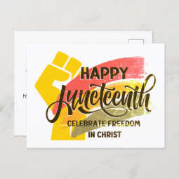 Modern Christian JUNETEENTH Postcard | Zazzle
