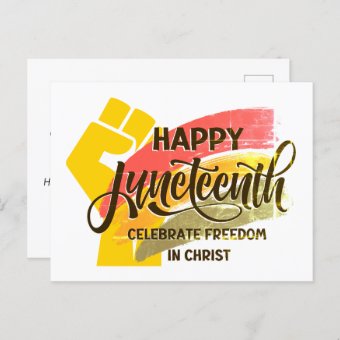 Modern Christian JUNETEENTH Postcard | Zazzle