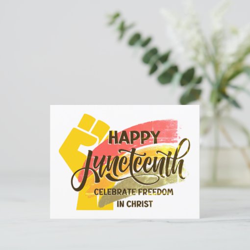 Modern Christian JUNETEENTH Postcard | Zazzle