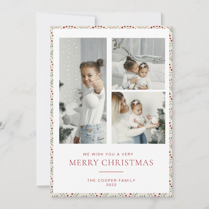Modern Christmas Card | Zazzle