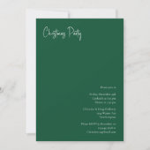 Modern Christmas | Green Party Invitation | Zazzle