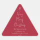 Modern Christmas | Red Triangle Envelope Seals | Zazzle