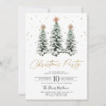 Modern Christmas Tree Christmas Party Invitation | Zazzle