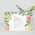 Modern Christmas Tree Trimming Party Invitation | Zazzle