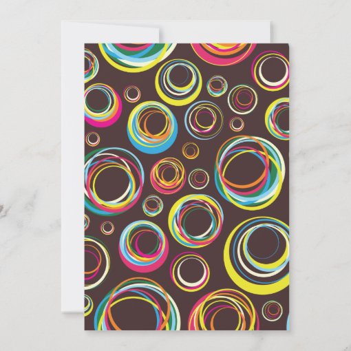 Modern Circles Abstract Wedding Invitations | Zazzle