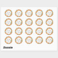 Modern Citrus-Themed Wedding Favor Stickers | Zazzle
