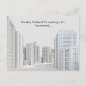 Modern City Architecture Custom Business Moving Postcard | Zazzle