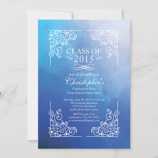 Modern Class of 2015 Graduation Party Invitation | Zazzle