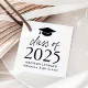 Modern Class of 2025 Black Script Graduation Favor Tags | Zazzle