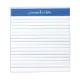 Modern Classic Elegant Blue Script Personalized Notepad | Zazzle