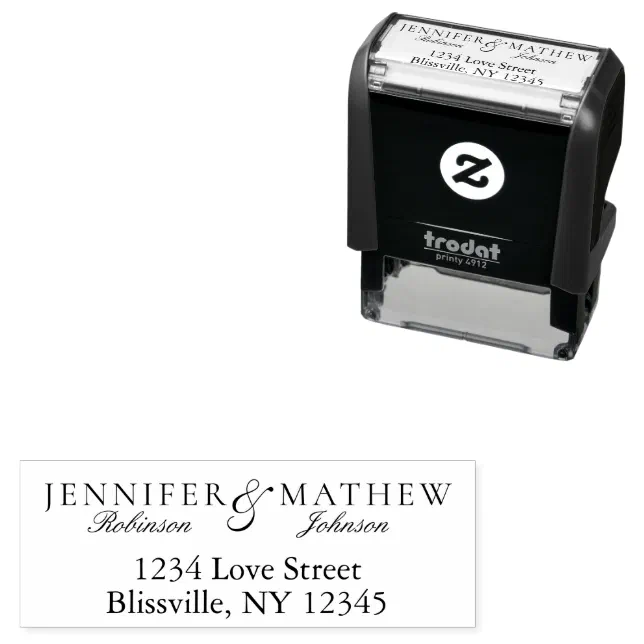 Modern Classic Minimalist Typography Self-inking Stamp | Zazzle