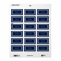 Modern Classic Navy Blue White Borders Address Label | Zazzle