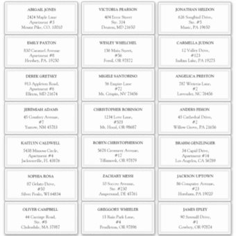 Modern Classic Wedding guest address labels | Zazzle