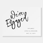 Modern Classy Engagement Party Welcome Sign | Zazzle