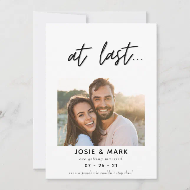modern classy script finally photo save the date | Zazzle