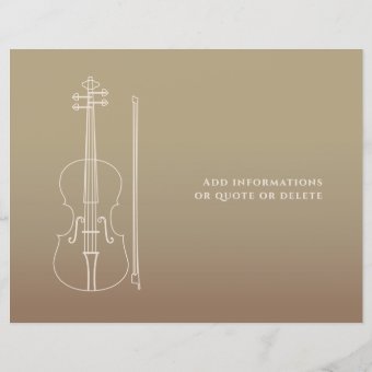 Modern Classy Violin Course Completion Certificate | Zazzle