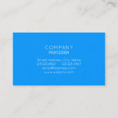 Modern clear sky blue cover business card | Zazzle