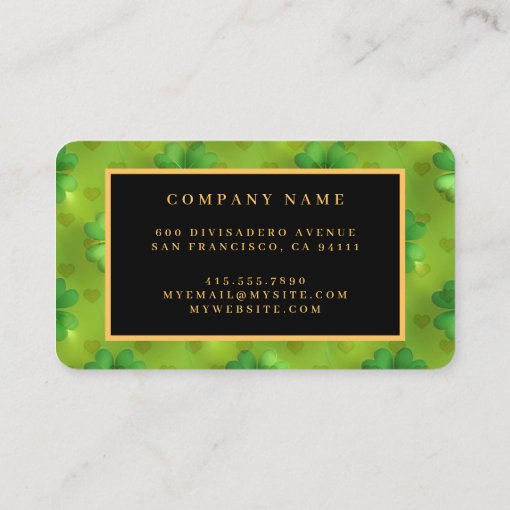 Modern Clover 4 Lists Green Collection Business Card | Zazzle
