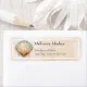 Modern Coastal Seashell Sand Label | Zazzle