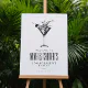 Modern Cocktails Engagement Party Welcome Sign | Zazzle