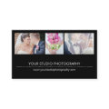 Modern Collage Business Card - Black | Zazzle