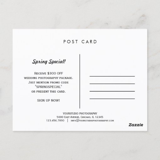 Modern Collage Business Marketing Postcards | Zazzle
