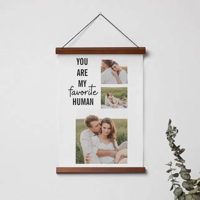 Modern Collage Couple Photo & Romantic Love Quote Poster | Zazzle
