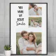 Modern Collage Couple Photo & Romantic QuoteCollag Poster | Zazzle