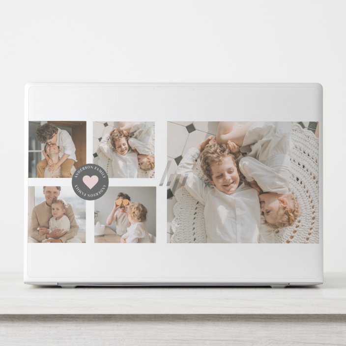 Modern Collage Personalized Family Photo Gift HP Laptop Skin | Zazzle.com