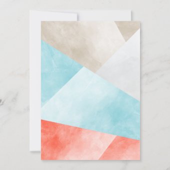 Modern Color Block Christmas/Holiday Invitation | Zazzle