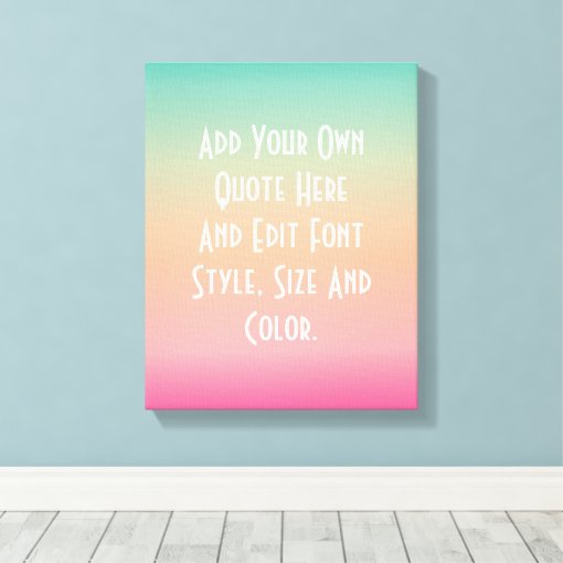 Modern color gradient canvas print | Zazzle