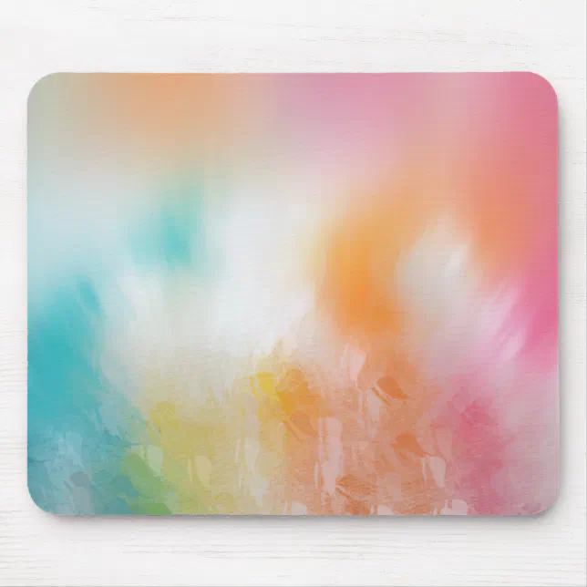 Modern Colorful Abstract Art Elegant Template Mouse Pad | Zazzle