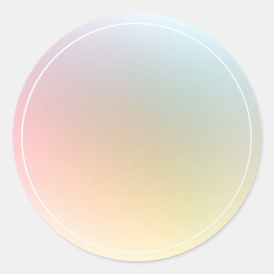 Modern Colorful Blank Template Trendy Elegant Classic Round Sticker ...