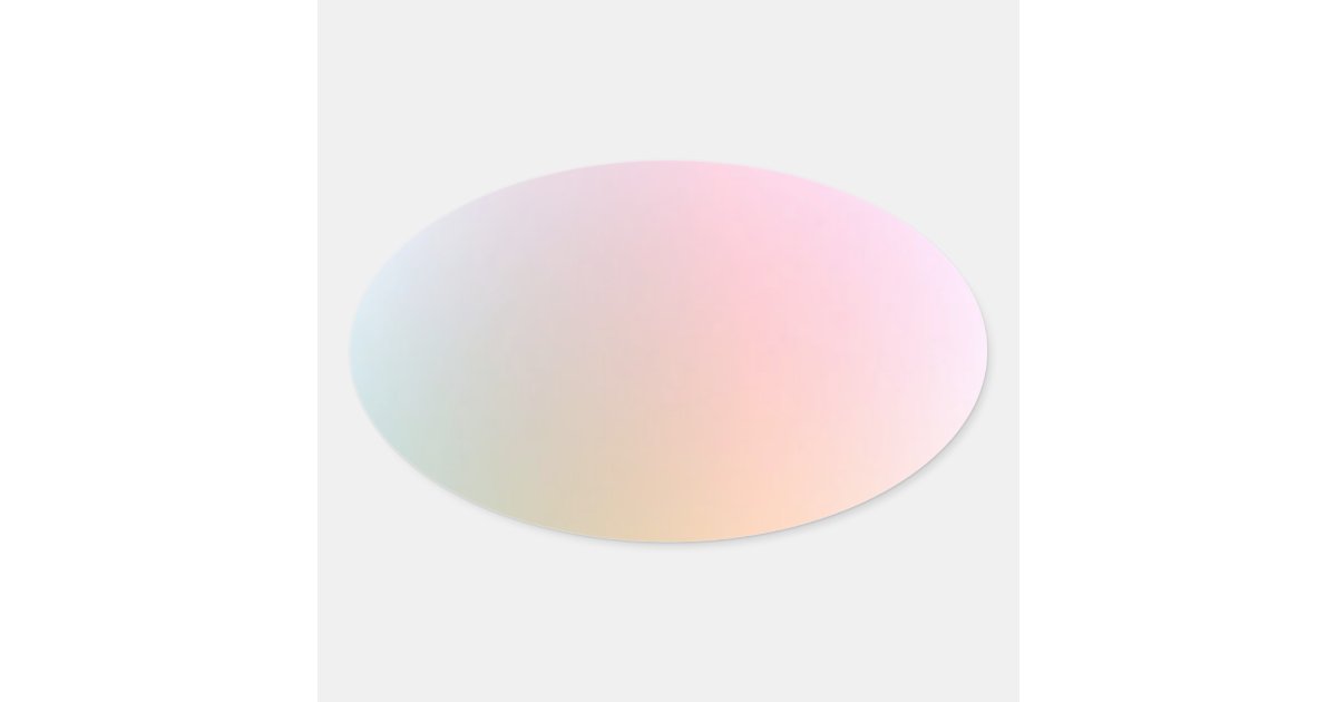 Modern Colorful Blank Template Trendy Stylish Oval Sticker | Zazzle