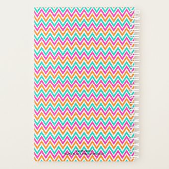 Modern Colorful Chevron Dot Hustle 2019 Planner | Zazzle