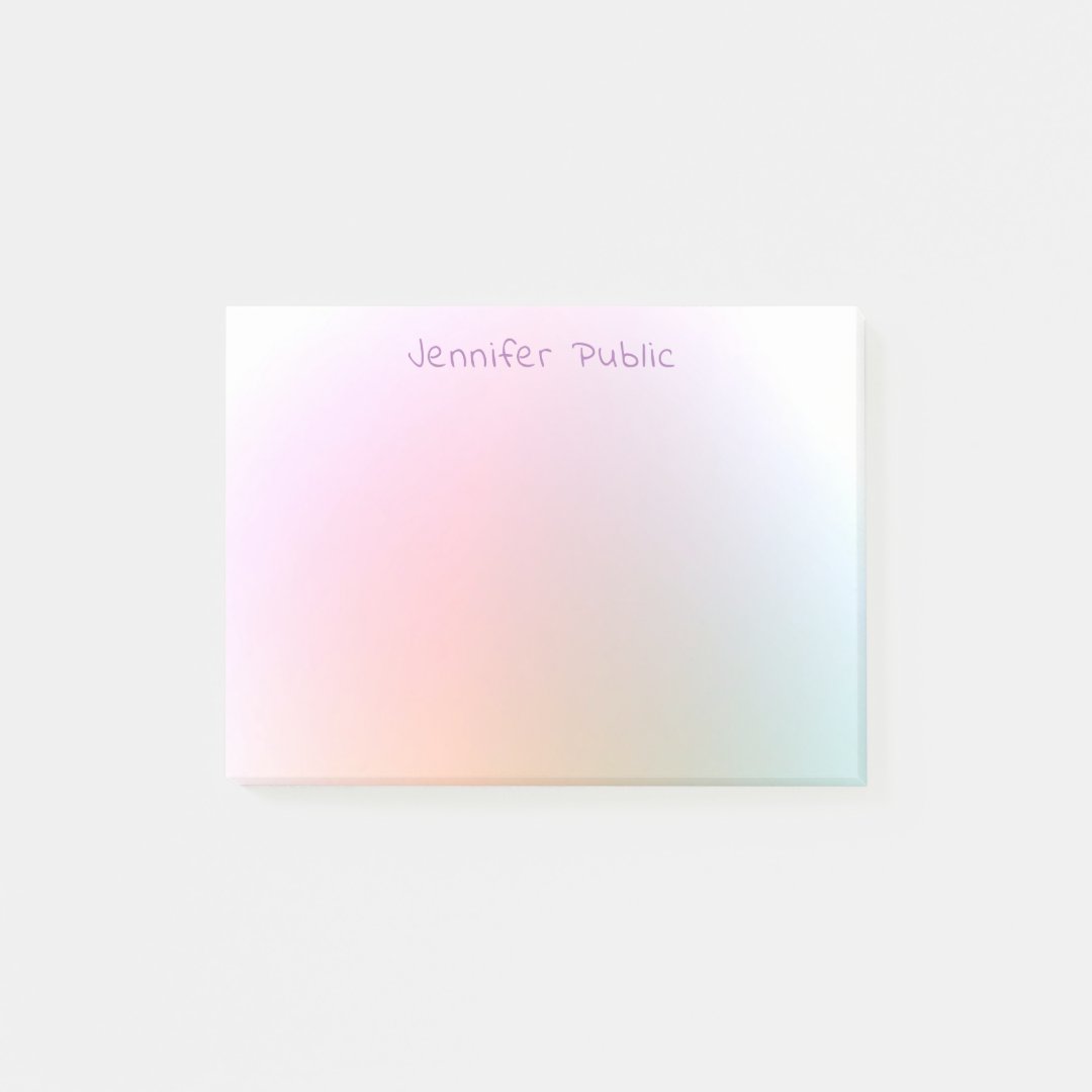 Modern Colorful Elegant Professional Template Post-it Notes | Zazzle