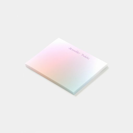 Modern Colorful Elegant Professional Template Post-it Notes | Zazzle