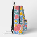 Modern Colorful Floral Flower Botanical Pattern Printed Backpack | Zazzle