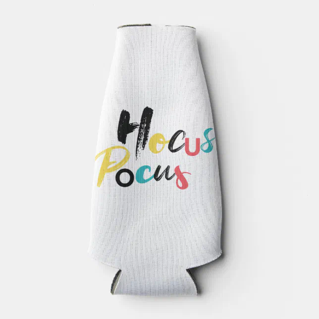 Modern, colorful, fun, cool, trendy Hocus Pocus Bottle Cooler | Zazzle