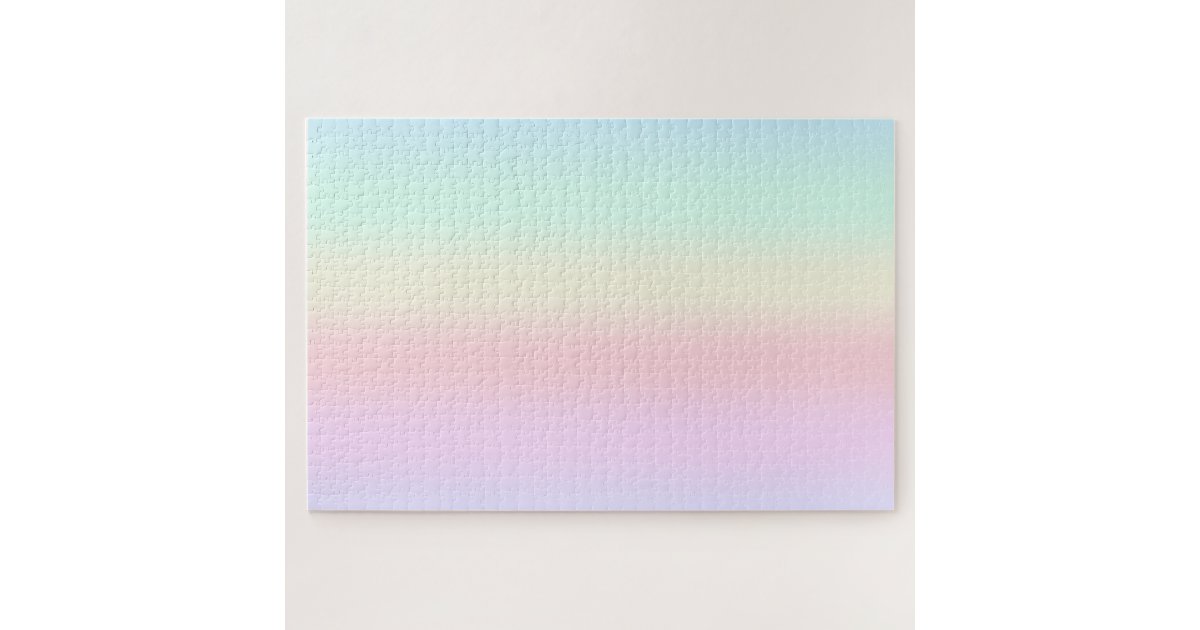 Modern colorful gradient Watercolor Rainbow Jigsaw Puzzle | Zazzle