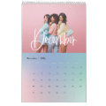 Modern colorful pastel rainbow photo calendar | Zazzle