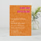 Modern Colorful Pink & Orange Geometric Wedding Invitation | Zazzle