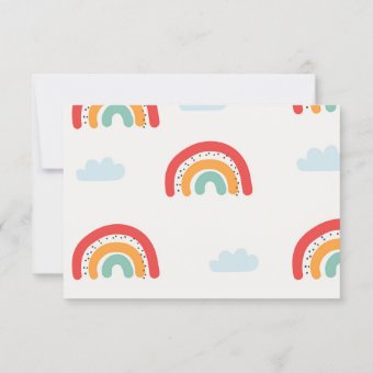 Modern Colorful Rainbow Thank You card | Zazzle