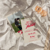 Modern Colorful Retro Bold Funky Unique Wedding Invitation | Zazzle