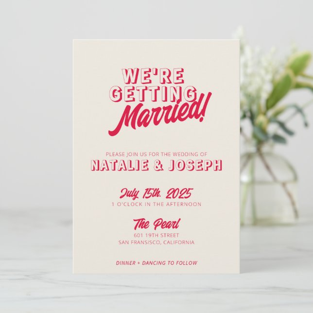 funky wedding invitations