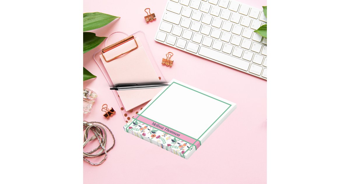 Modern Colorful Spring Wildflower Meadow Floral Post-it Notes | Zazzle