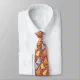 Modern colorful Tree pattern terracotta Neck Tie | Zazzle