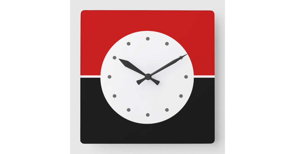 Modern Colorful Wall Clocks | Zazzle