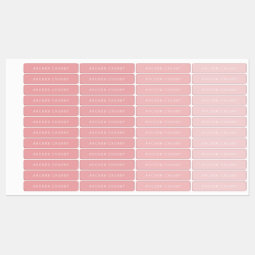 Modern Colorful Waterproof Kids Name Labels | Zazzle