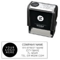 Modern Company Business Logo Return Address Self-inking Stamp | Zazzle